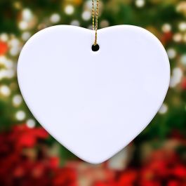 Heart Shape Ornament Sublimation