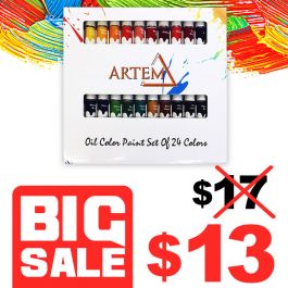 Oil Color Paint Set of 24 Colors